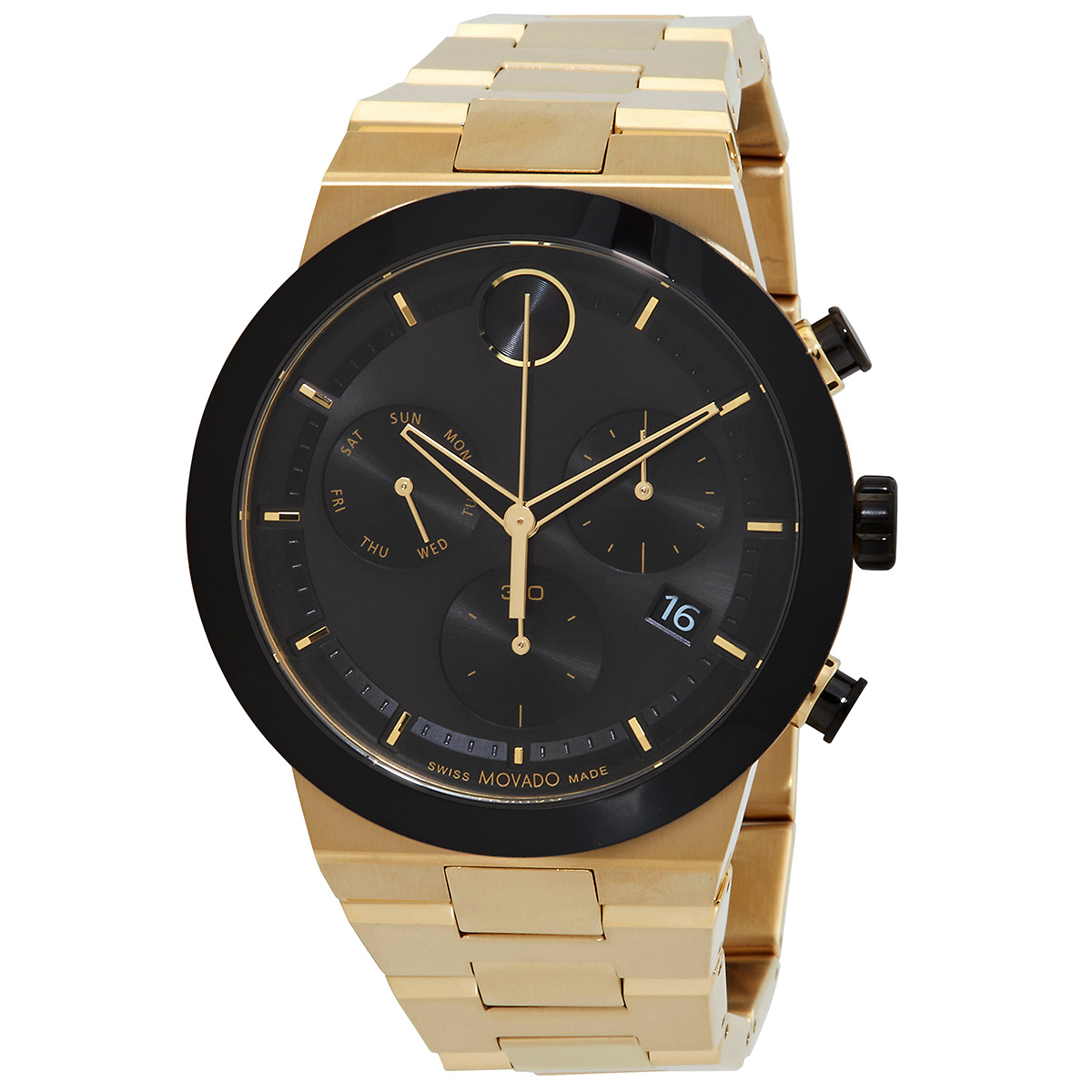 Movado Bold Fusion Quartz Black Dial Men's Watch 3600858 885997452205 ...