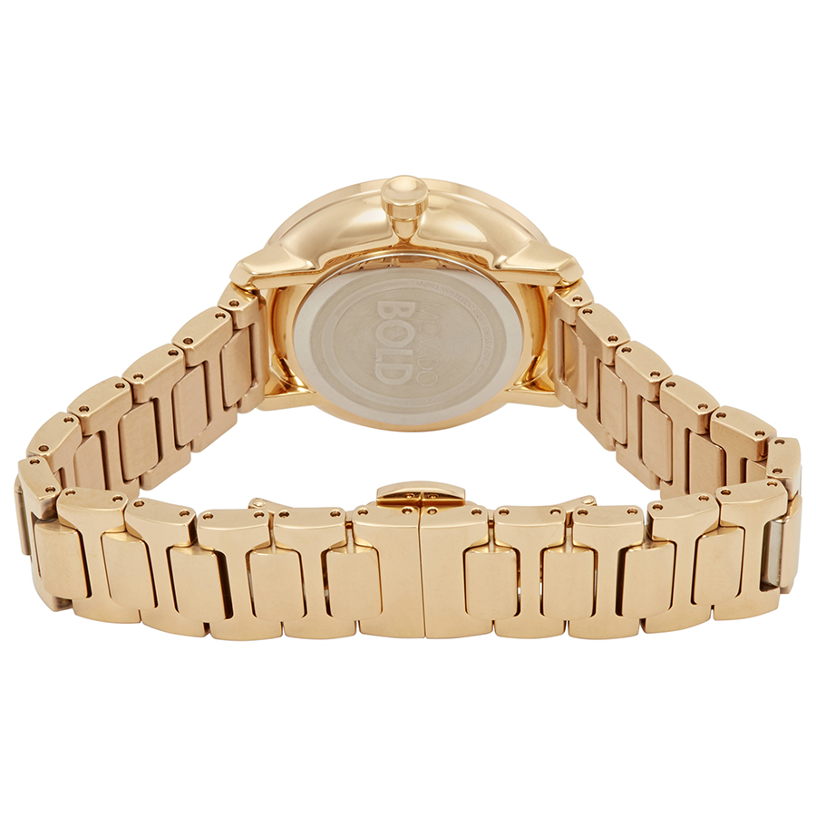 Movado Bold Rose Dial Rose Gold PVD Ladies Watch 3600503 - Bold ...