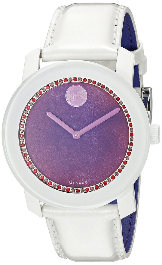 Movado Bold Red Watercolor Dial Ladies Watch 3600269 885997150637 ...