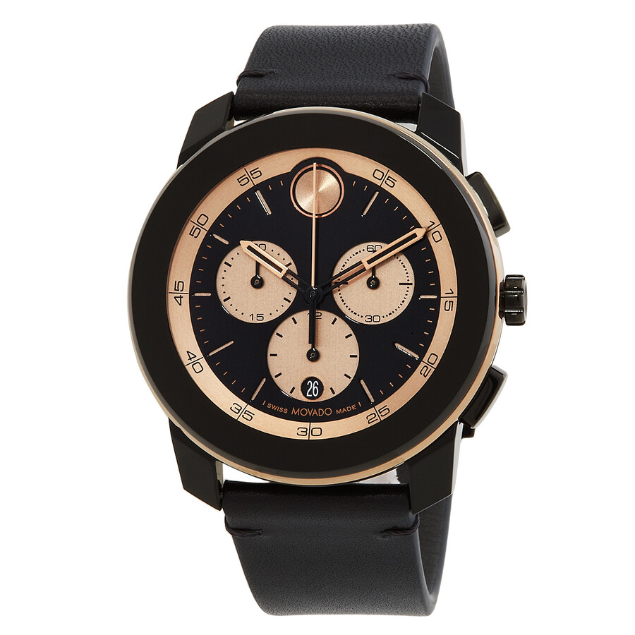 Movado Bold TR90 Chronograph Quartz Black Dial Men's Watch 3601114 ...