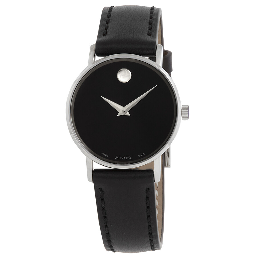 Movado Classic Museum Quartz Black Dial Ladies Watch 0607317 - Watches ...