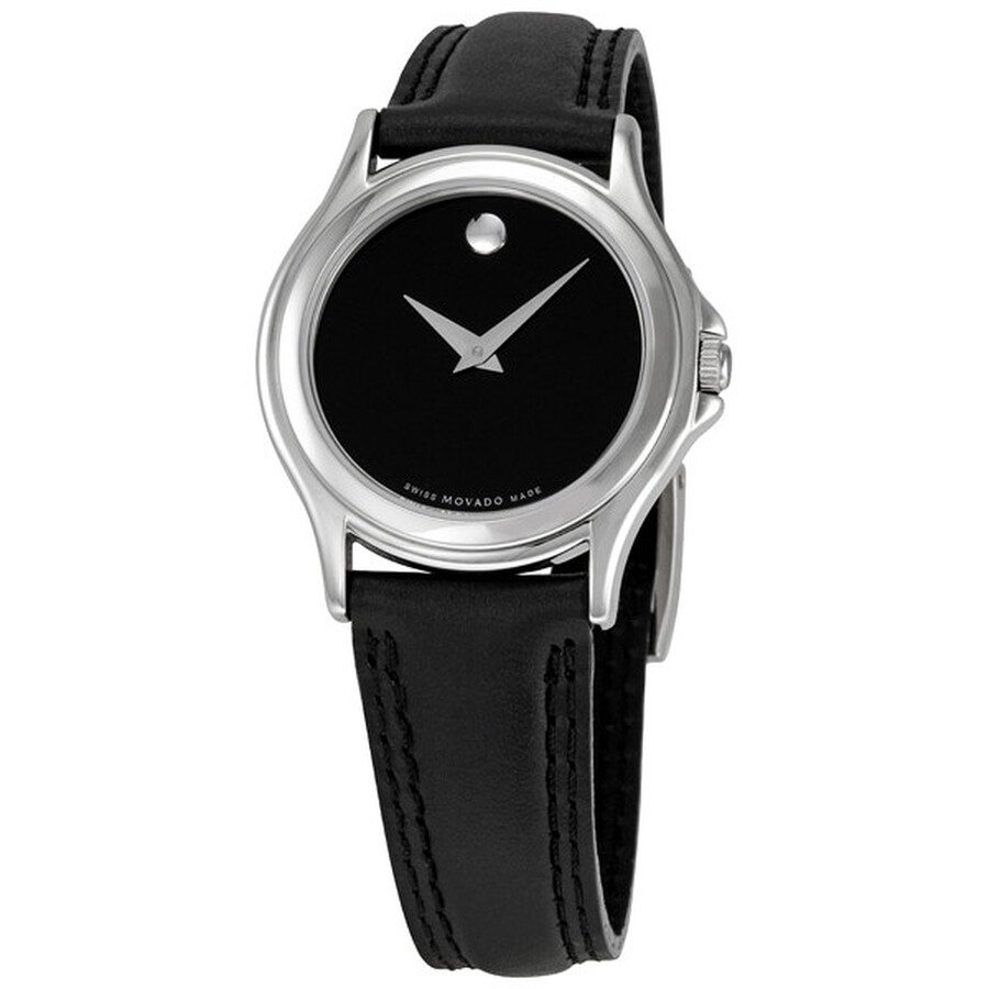 Movado Folio Quartz Black Dial Ladies Watch 0605762 0775924611488 ...