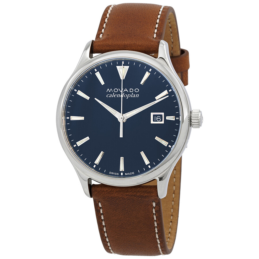 Movado Heritage Quartz Blue Dial Men's Watch 3650155 885997465564 ...