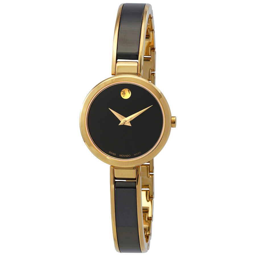 Movado Moda Quartz Black Dial Ladies Watch 0607714 - Watches, Moda ...