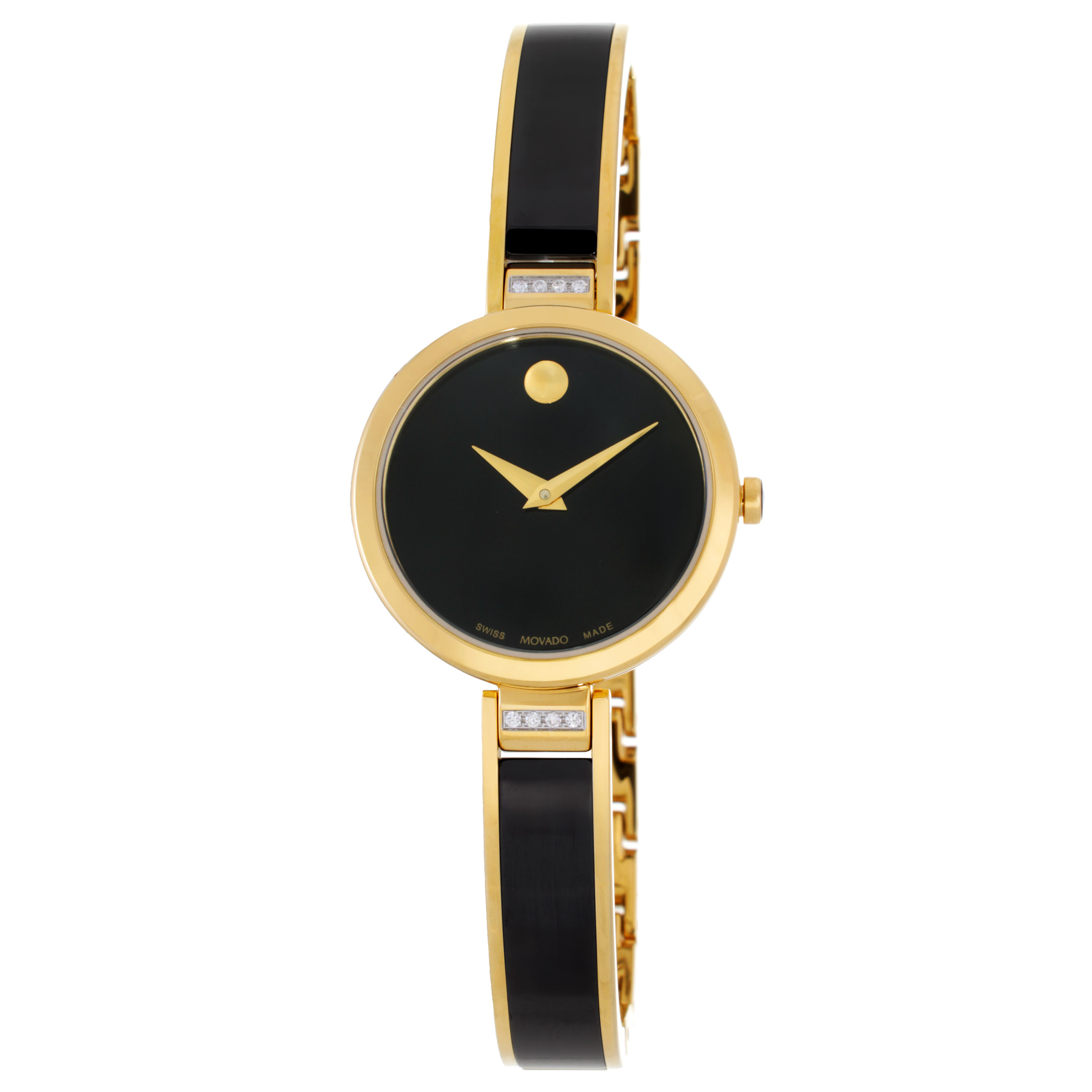 Movado Moda Quartz Black Dial Ladies Watch 0607716 - Watches, Moda ...