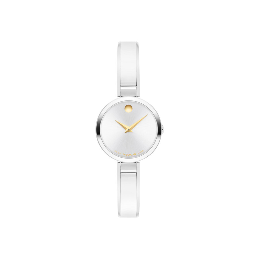Movado Moda Quartz White Dial Ladies Watch 0608011 885997579216 ...