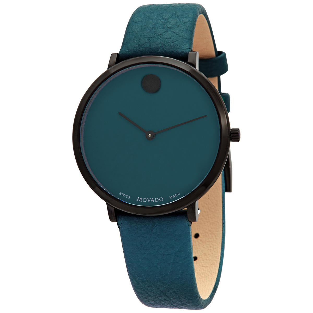 Movado Modern 47 Ultra Slim Quartz Green Dial Ladies Watch 0607342 ...
