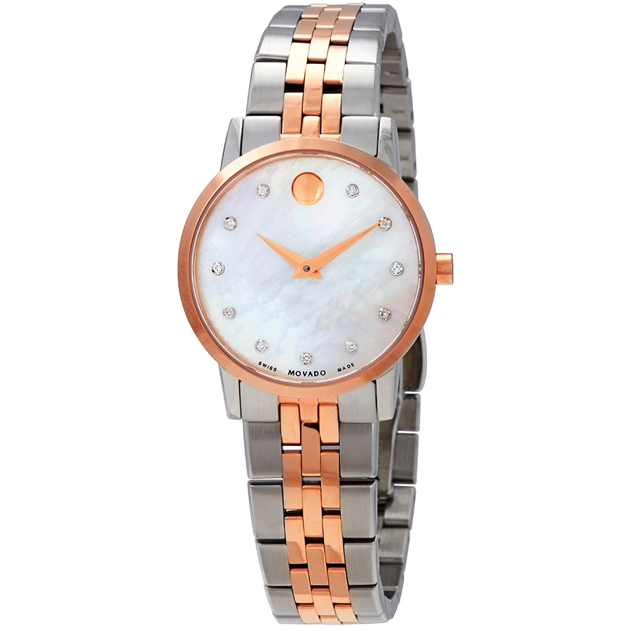 Movado Museum Mother of Pearl Dial Ladies Watch 0607209 - Watches ...