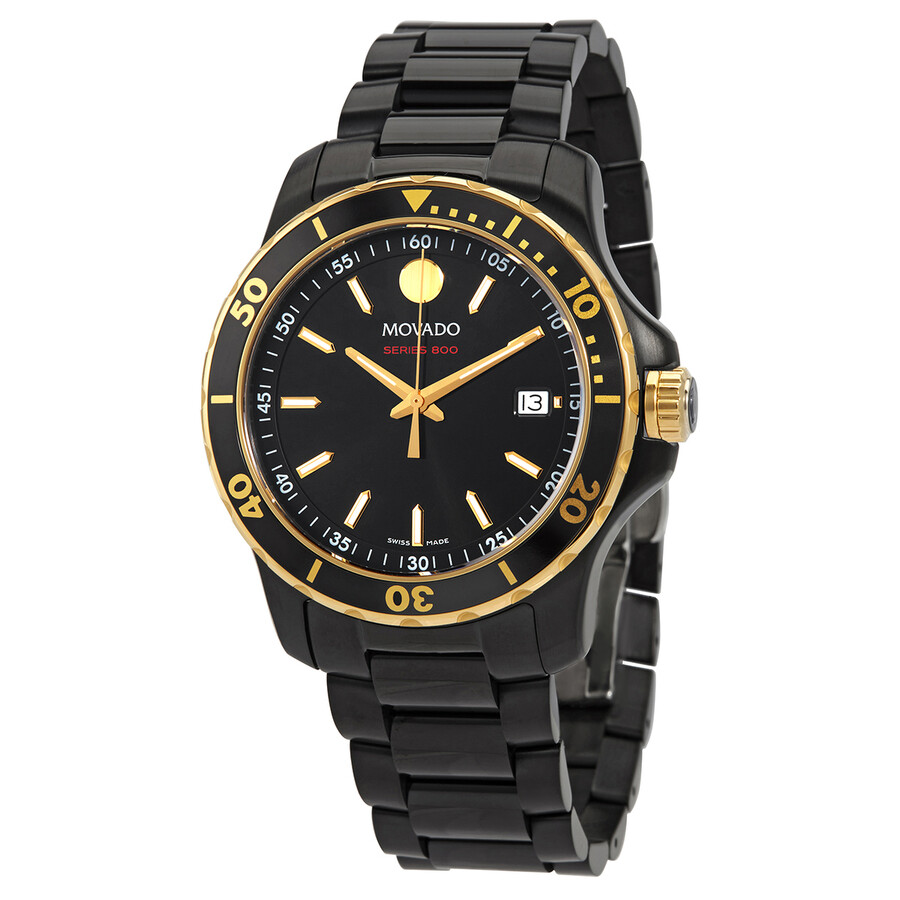 Movado Quartz Black Dial Unisex Watch 2600161 885997420198 - Watches ...