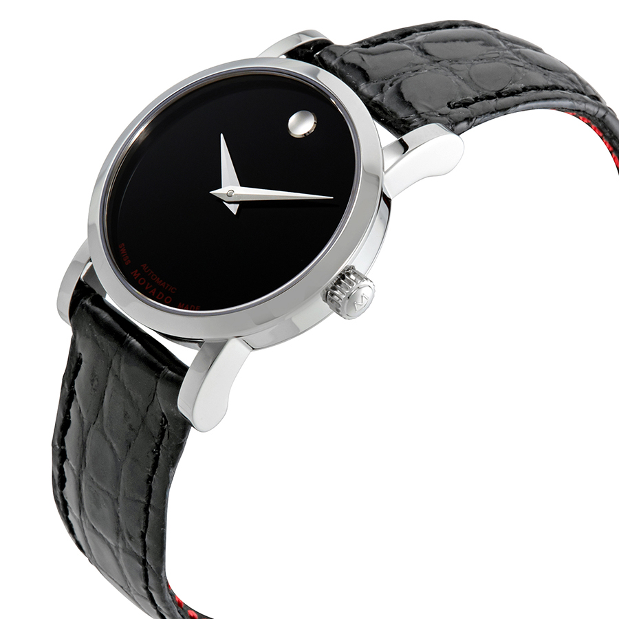 Movado Red Label Automatic Black Dial Ladies Watch 0607009 - Red Label ...