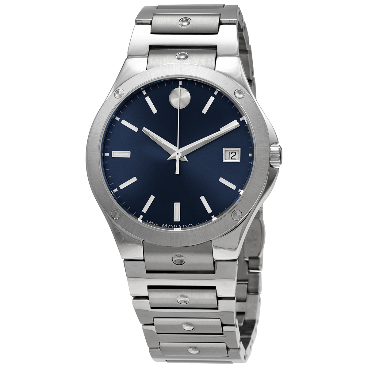 Movado SE Quartz Blue Dial Unisex Watch 0607513 - Watches, Se - Jomashop