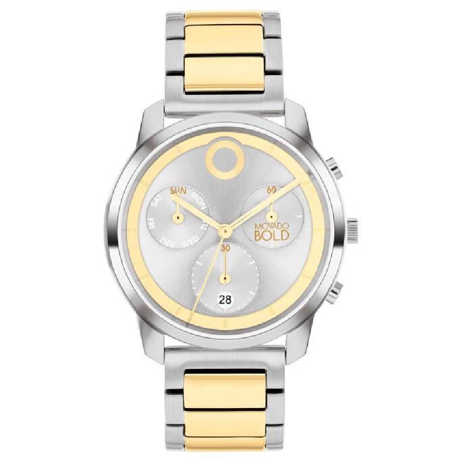 Movado Trend Element Chronograph Quartz Silver Dial Men's Watch 3601022 ...