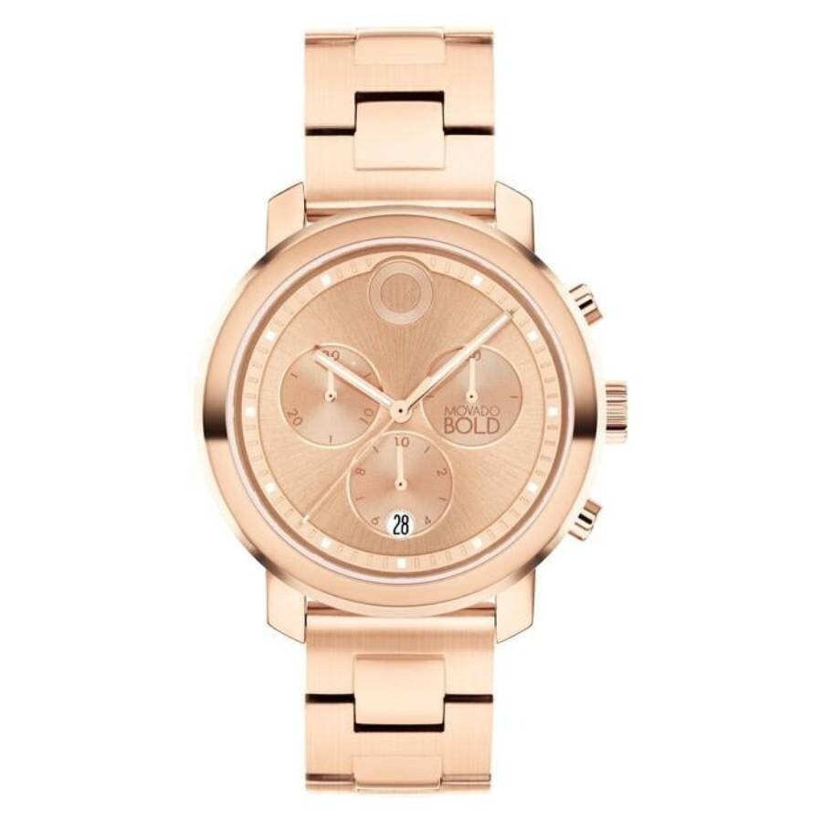 Movado Trend Propel Chronograph Quartz Rose Gold Dial Watch 3601001 ...