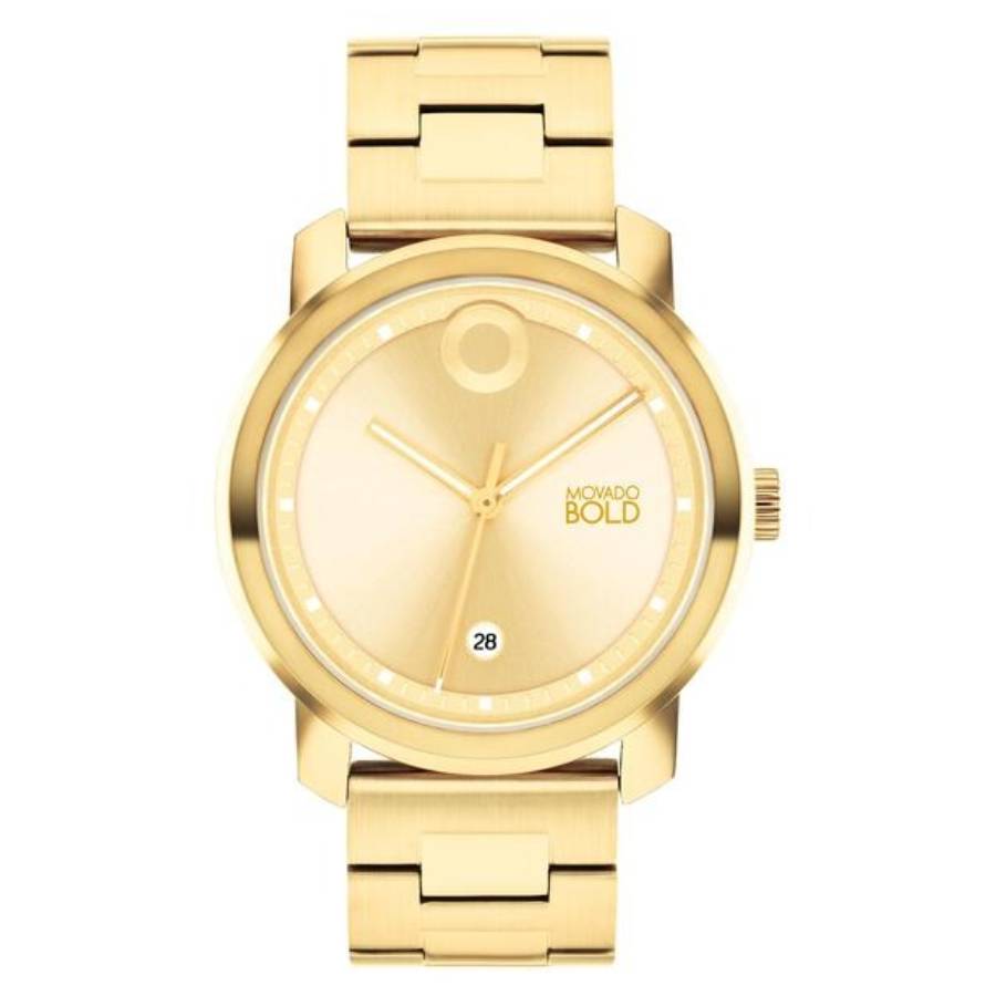 Movado Trend Propel Quartz Gold Dial Ladies Watch 3600989 - Watches ...