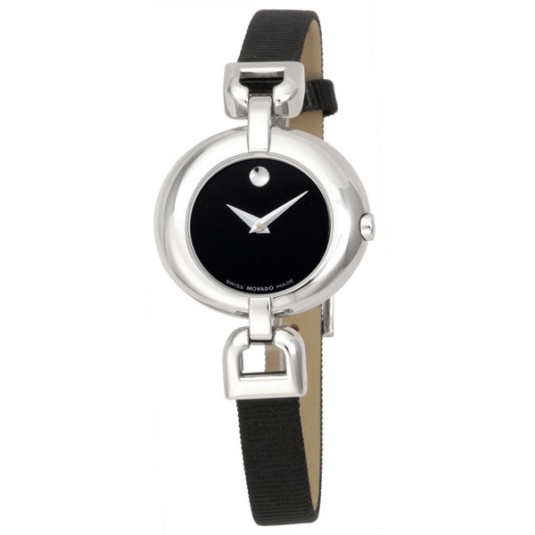 Movado Vivo Quartz Black Dial Ladies Watch 0605604 - Watches, Vivo ...
