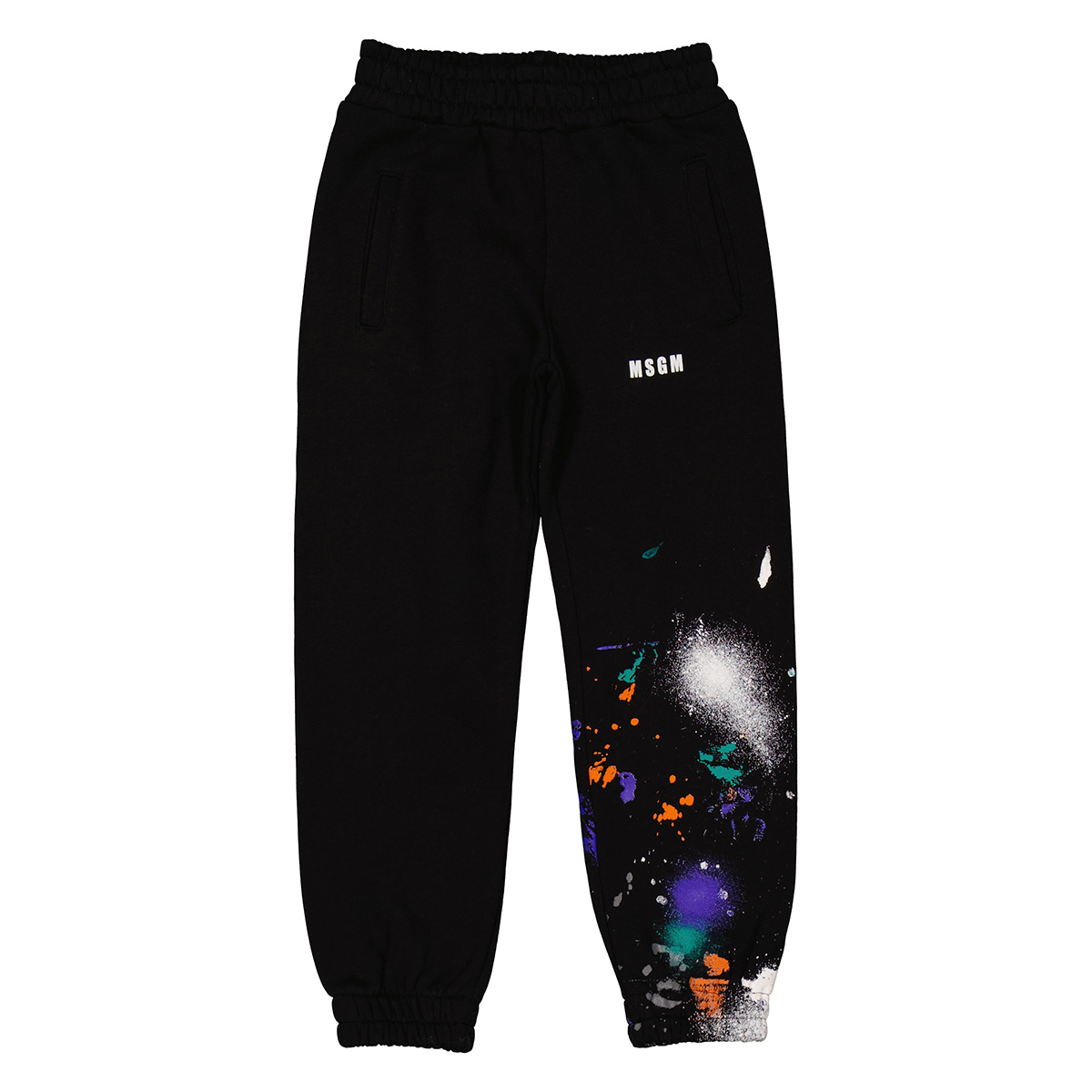 MSGM Boys Paint Splatter Cotton Track Pants, Size 6 MS029277-110 ...