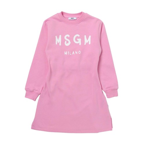 MSGM Girls Cotton Logo Dress, Size 10 F3MSJGDR031-042 - Clothing - Jomashop