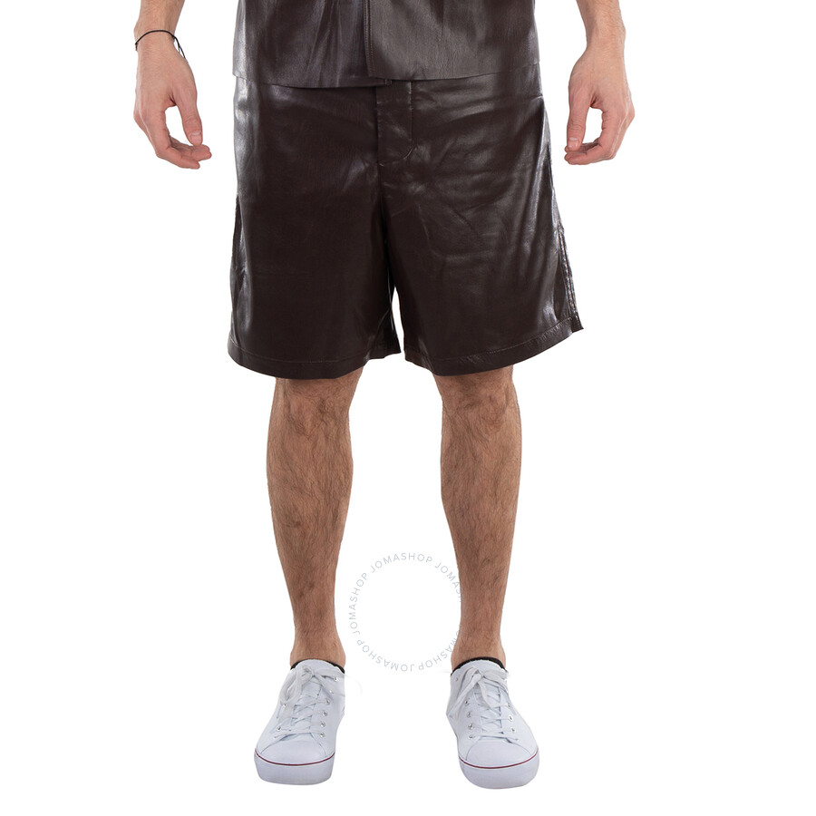 Nanushka Novan Leather Shorts, Size Medium NM23PFST00778 - Clothing - Jomashop