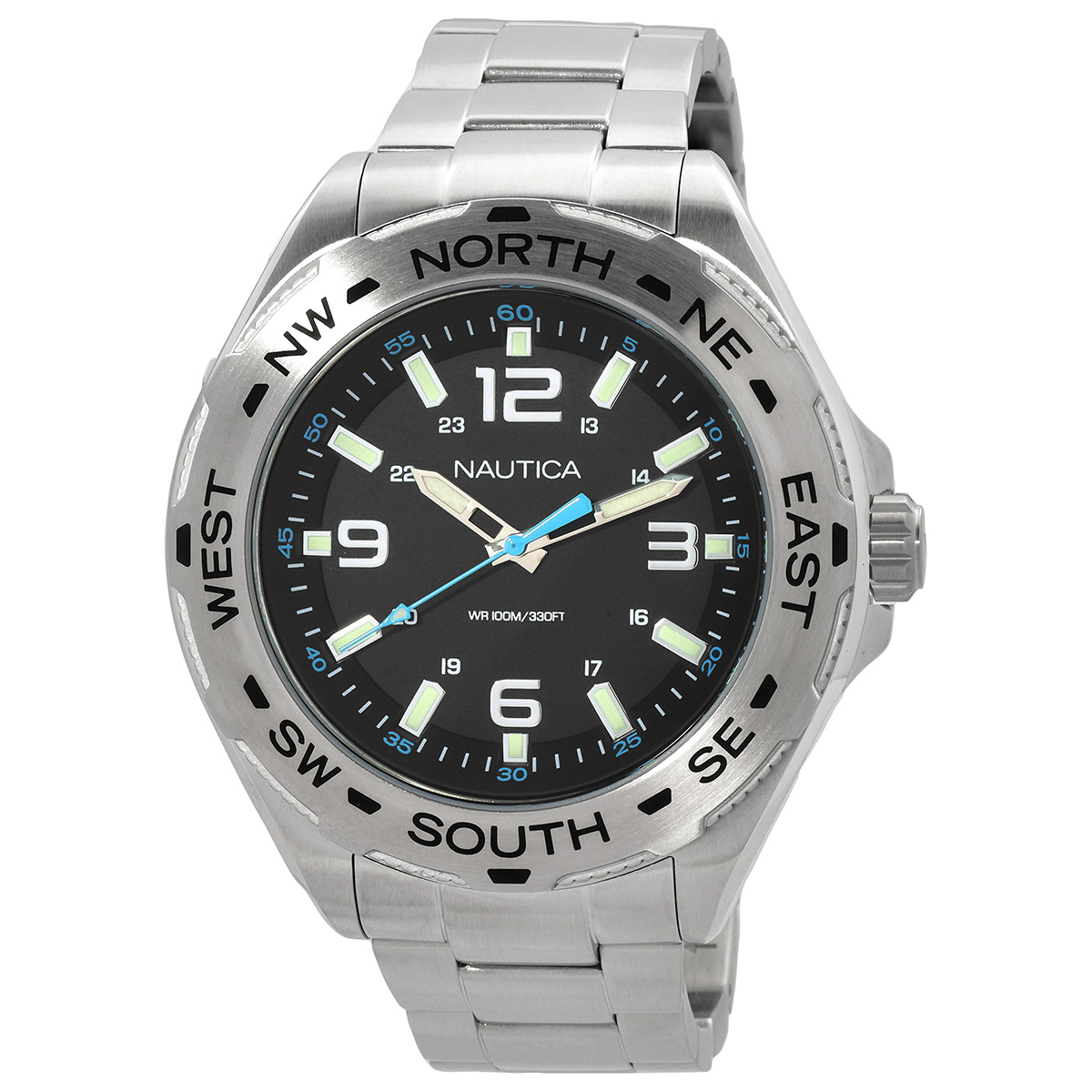 Nautica Clearwater Beach Quartz Black Dial Men's Watch NAPCWS301 ...