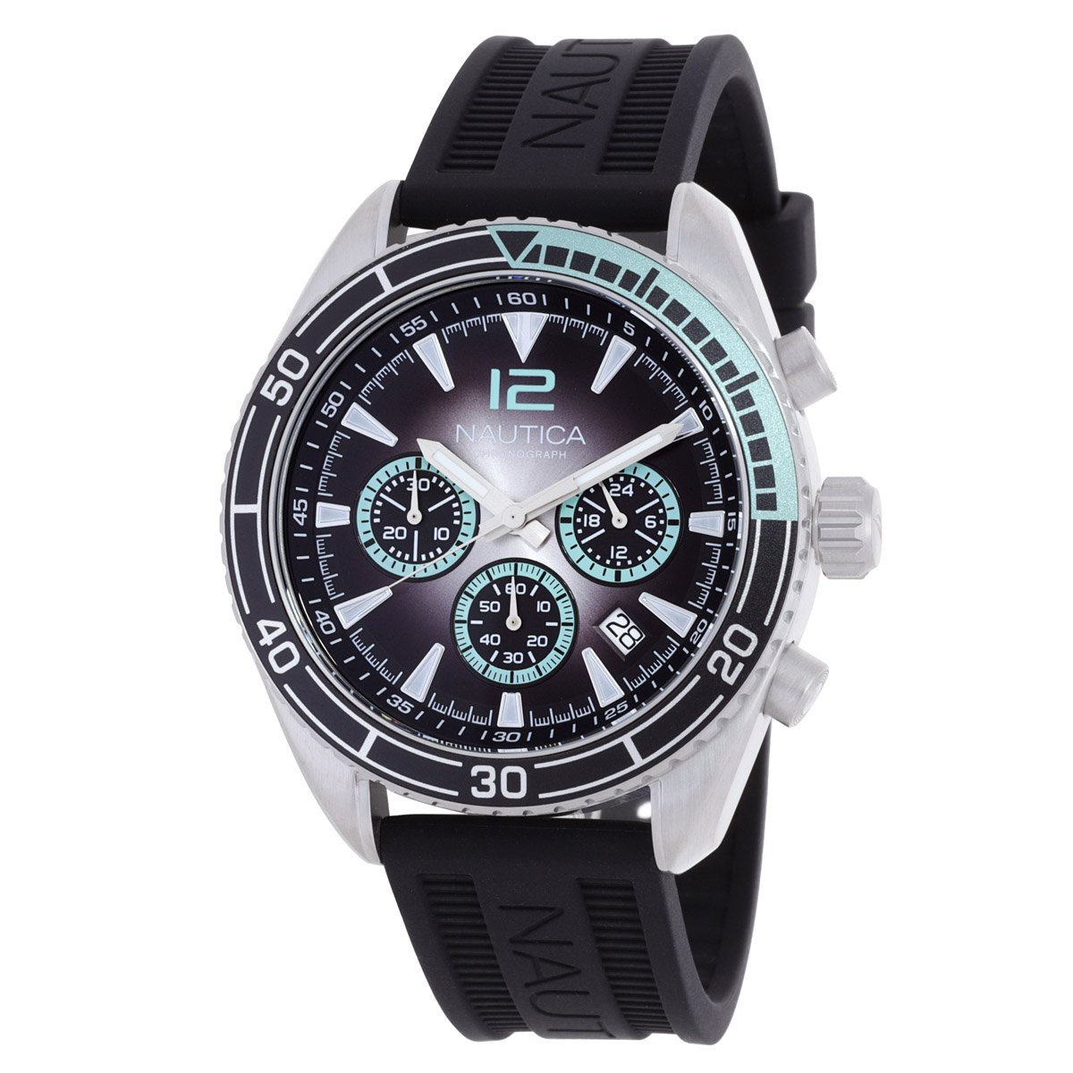 Nautica Key Biscane Chronograph Quartz Black Dial Men's Watch NAPKBF305 ...