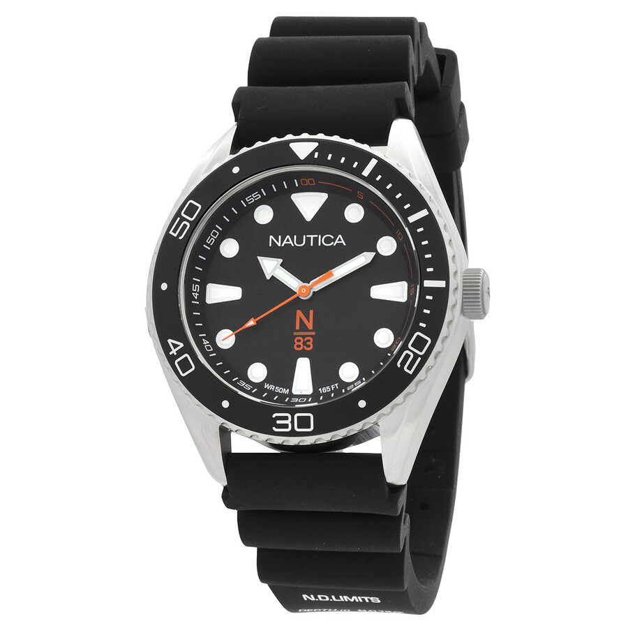 Nautica N83 Sporty Quartz Black Dial Men's Watch NAPFWF113 656086102819 ...