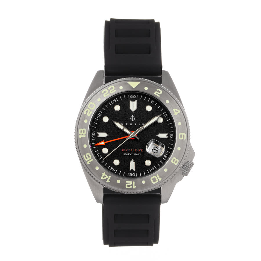 Nautis Global Dive Black Dial Men's Watch 18093R-C 847864193659 ...
