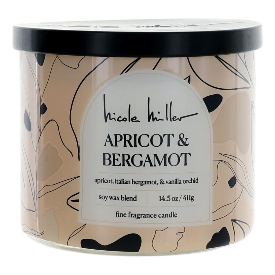 Nicole Miller Ladies Apricot & Bergamot 14.5 oz Scented Candle ...
