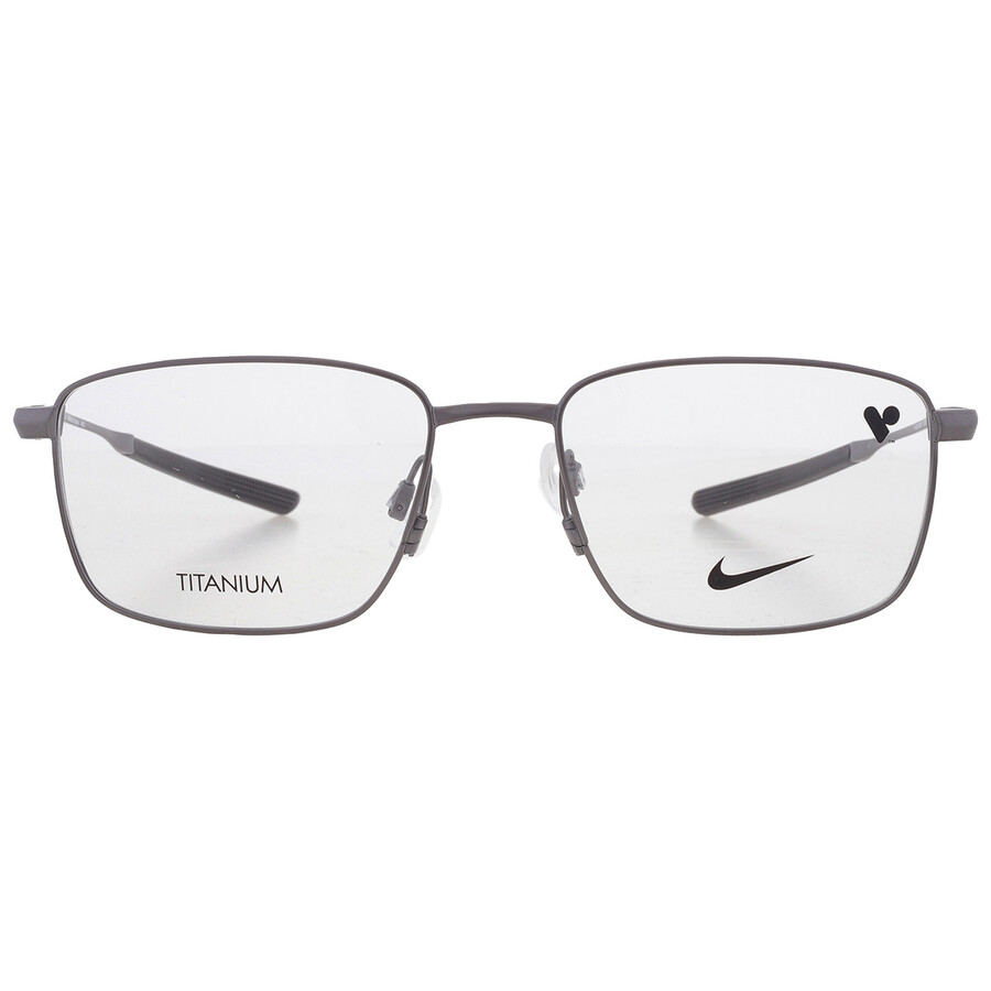 Nike Demo Rectangular Men's Titanium Eyeglasses NIKE 6046 070 53 ...