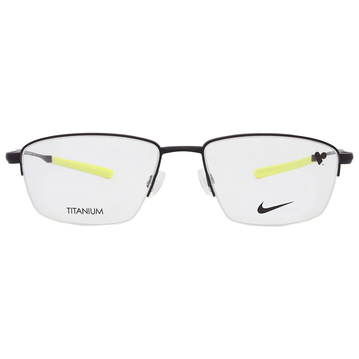 Nike Demo Rectangular Titanium Men's Eyeglasses NIKE 6045 002 56 ...