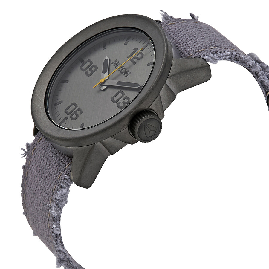 Nixon Private Gunmetal Dial Men's Fabric Watch A049 1894 - Nixon ...
