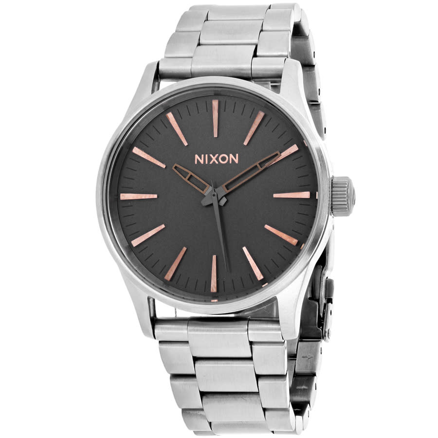 Nixon Sentry 38 Ss Quartz Grey Dial Men's Watch A450-2064 882902789333 ...