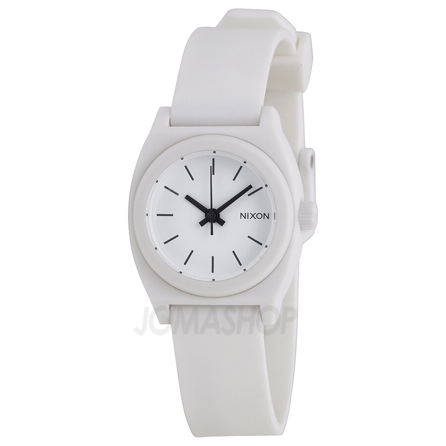 Nixon Time Teller White Dial White Polyurethane Ladies Watch A425100 ...