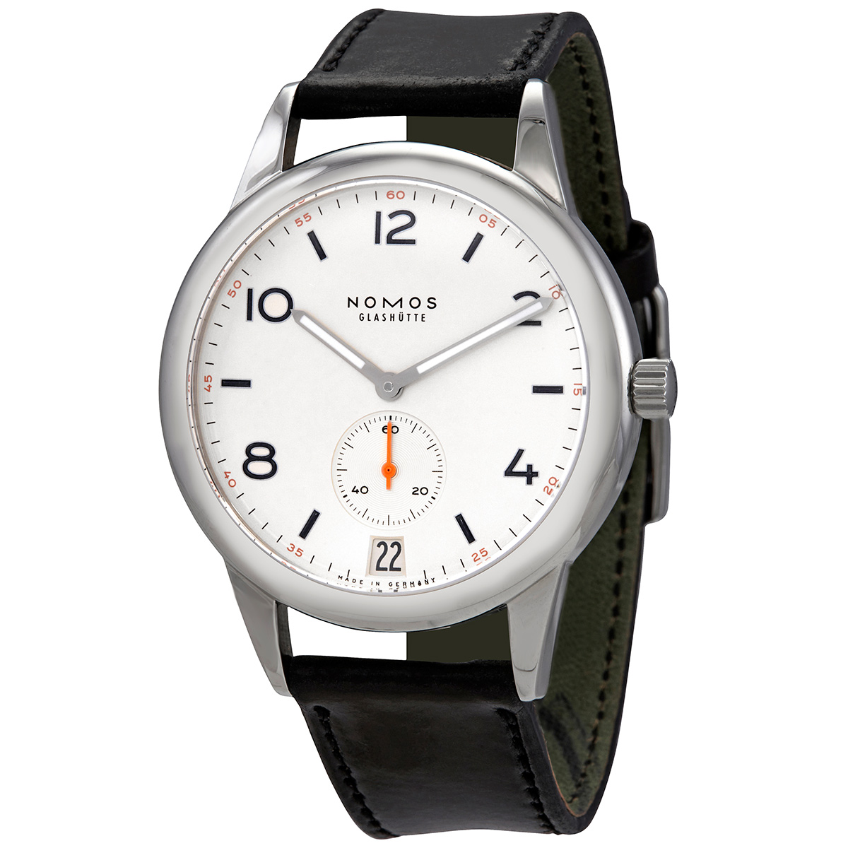 Nomos Club Automatic White Dial Men's Watch 775L - Watches, Club - Jomashop