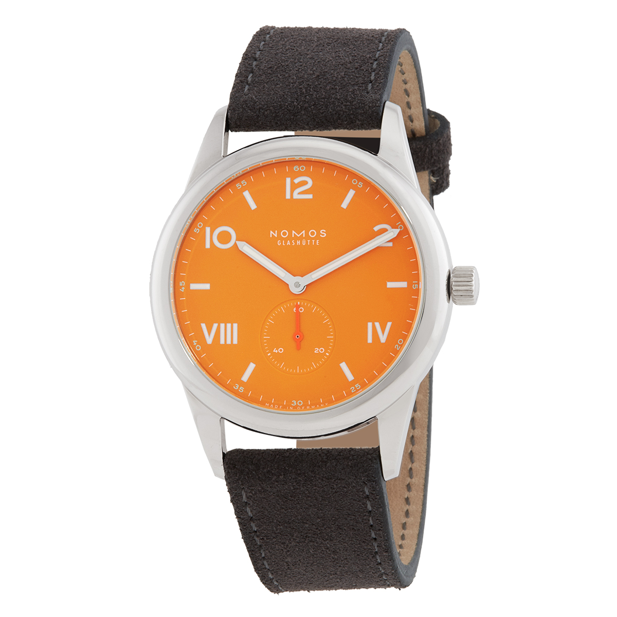 Nomos Club Campus 38 Future Orange Hand Wind Men's Watch 729 - Watches ...