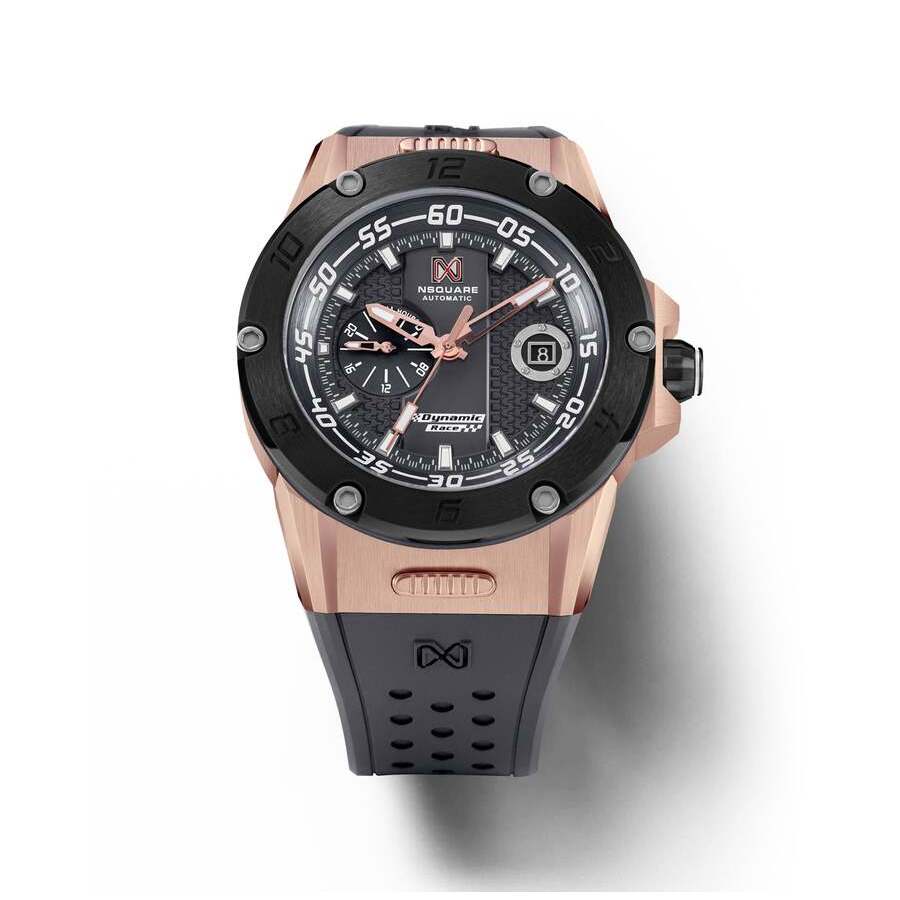 Nsquare Dynamic Race Automatic Black Dial Men's Watch G0553-N61.3 ...