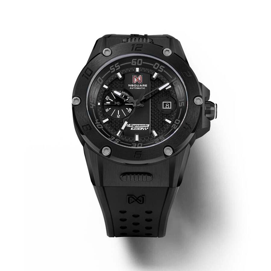 Nsquare Dynamic Race Automatic Black Dial Men's Watch G0553-N61.5 ...