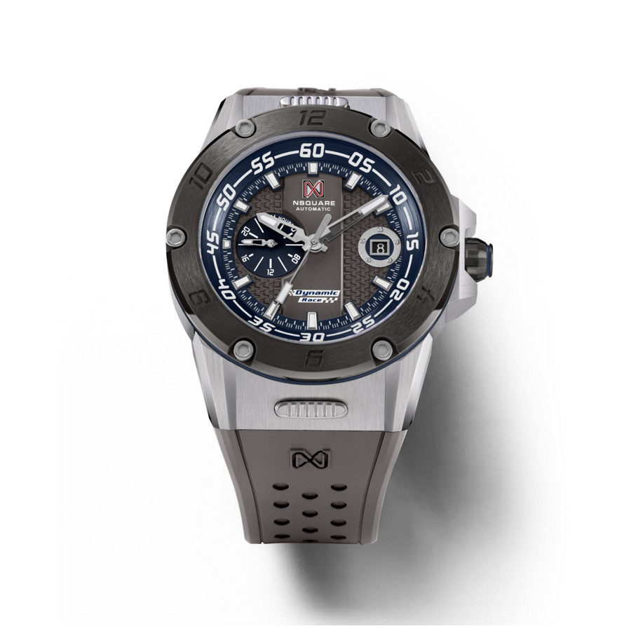 Nsquare Dynamic Race Automatic Grey Dial Men's Watch G0553-N61.1 ...
