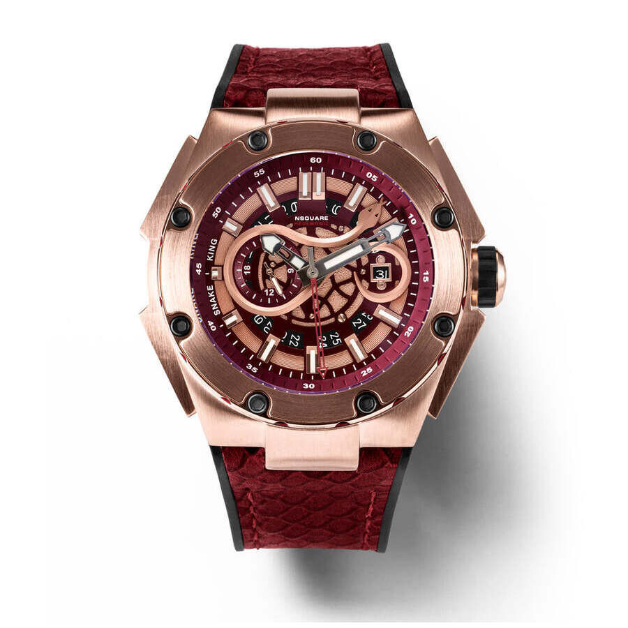 Nsquare Snake King Automatic Red Dial Men's Watch G0471-N10.1 - Watches ...