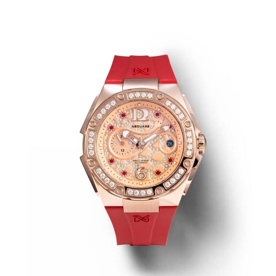 Nsquare Snake Queen Automatic Red Dial Ladies Watch L0472-N48.6 ...