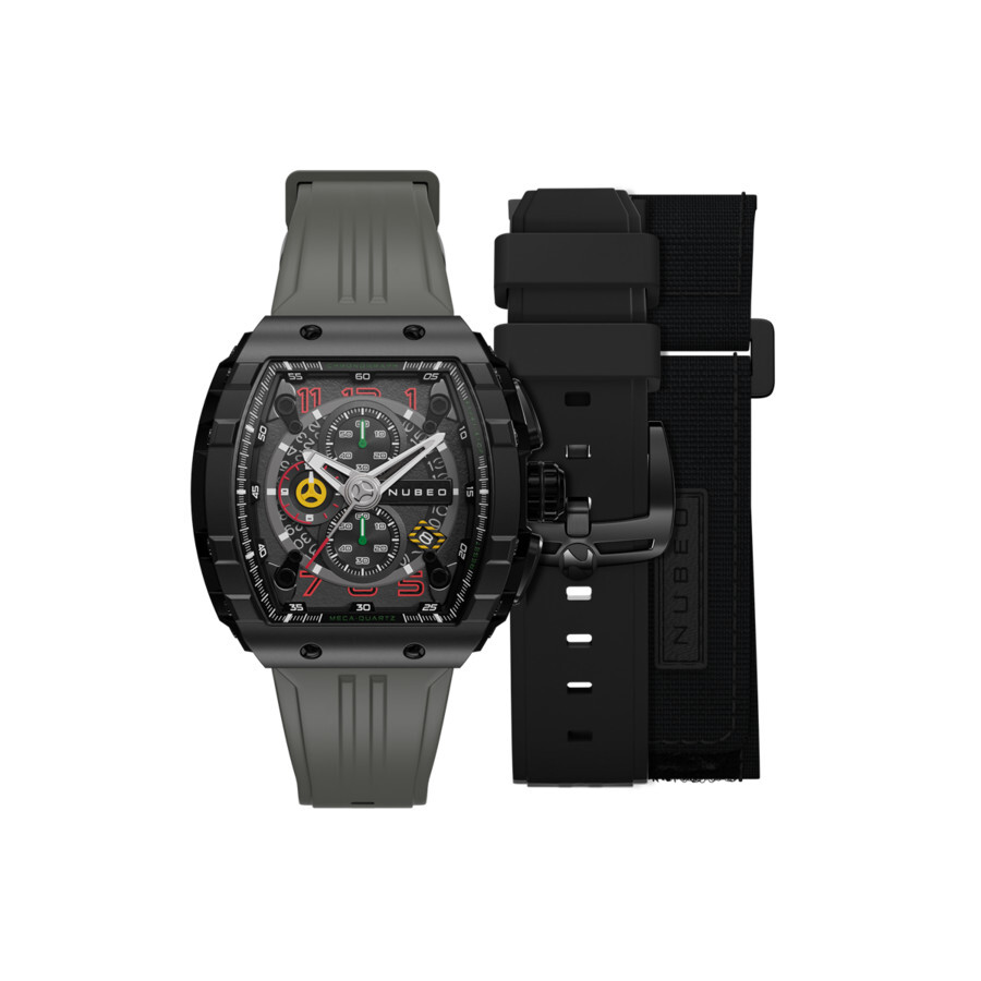 Nubeo Magellan Chronograph Quartz Grey Dial Men's Watch NB-6024-0N ...