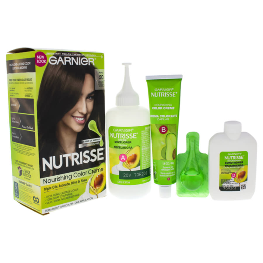 Garnier Nutrisse Nourishing Color Creme #50 Medium Natural Brown by ...
