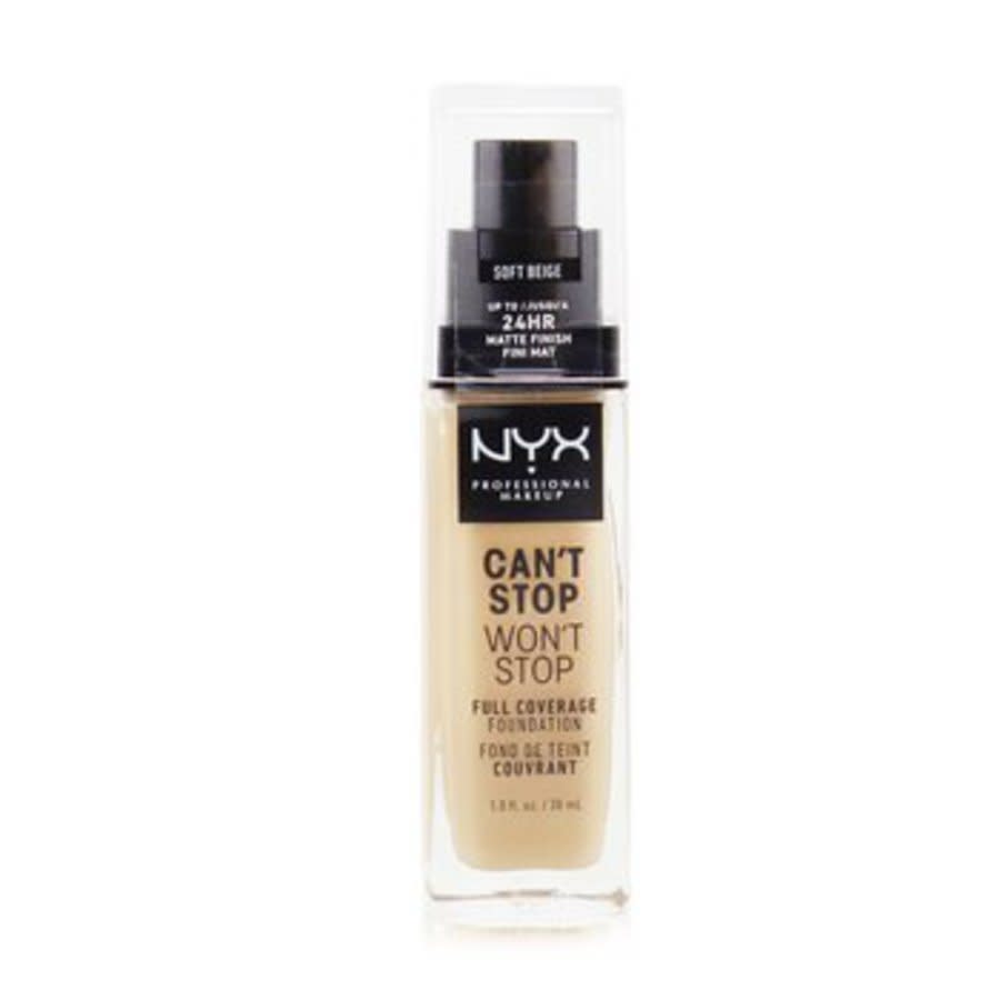 Nyx - Can't Stop Won't Stop Full Coverage Foundation - # Soft Beige ...
