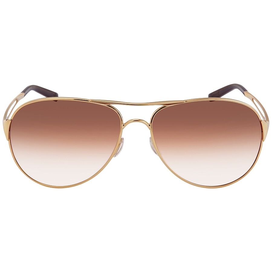 Oakley Cohort Dark Brown Gradient Aviator Ladies Sunglasses OO4054 ...