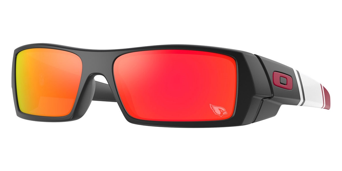 Oakley Arizona Cardinals Gascan Prizm Ruby Rectangular Men's Sunglasses ...