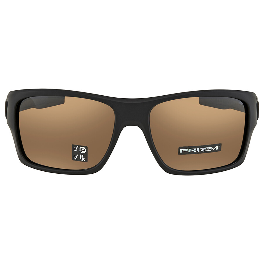 Oakley Turbine Prizm Tungsten Polarized Rectangular Men's Sunglasses ...