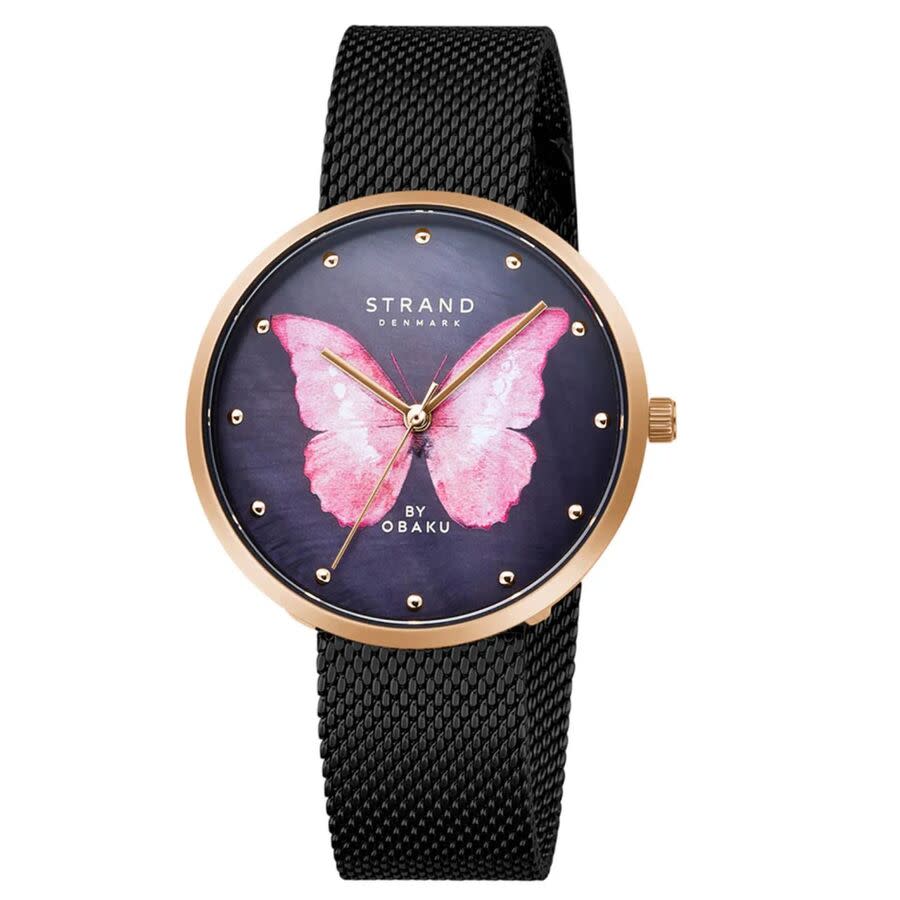 Obaku Butterfly Quartz Blue Dial Ladies Watch S700LXVBMB-DBP ...