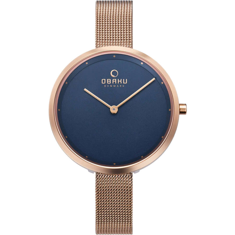 Obaku Classic Quartz Blue Dial Ladies Watch V227LXVLMV 4894041011783 ...