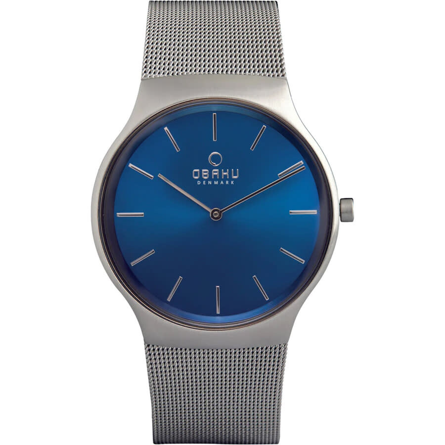 Obaku Denmark Quartz Blue Dial Men's Watch V178GXCLMC 889034803463 ...