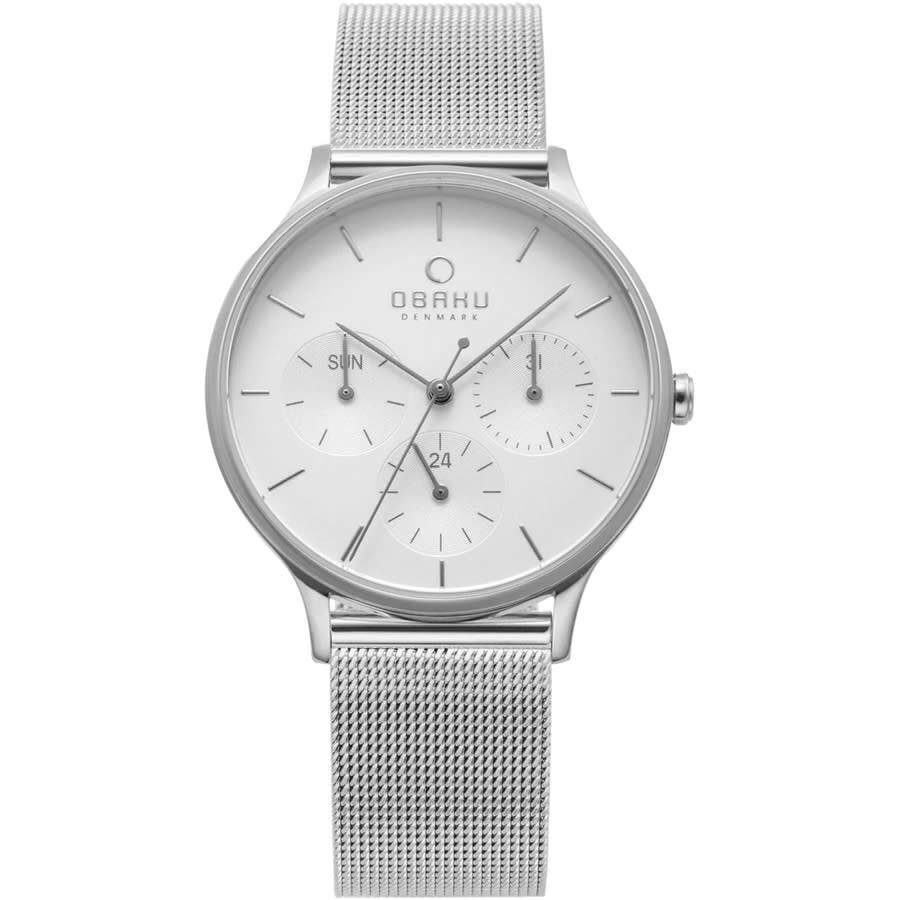 Obaku Lind Quartz White Dial Ladies Watch V212LMCIMC 4894041010830 - Watches, Lind - Jomashop