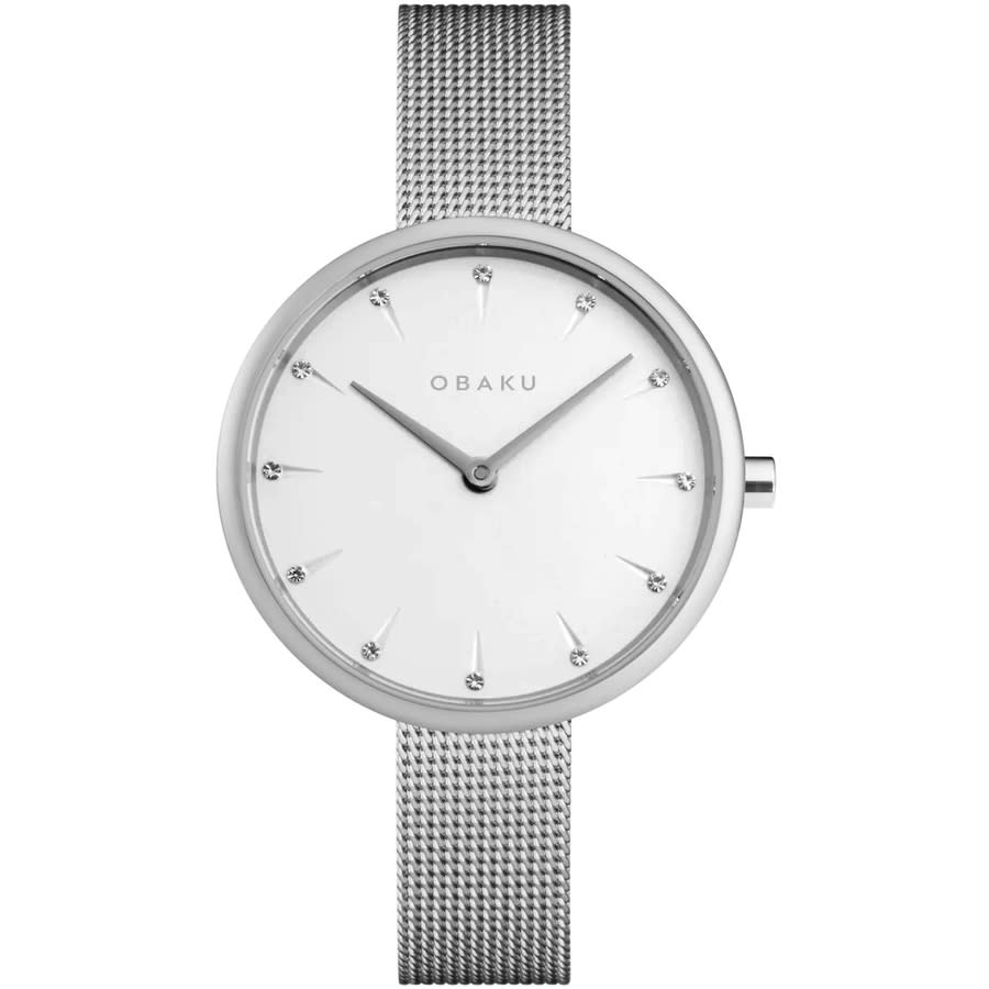 Obaku Notat Quartz White Dial Ladies Watch V233LXCIMC 4894041012155 ...